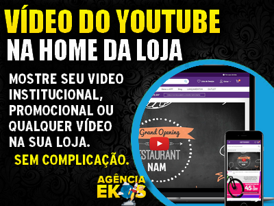 Vídeo do Youtube na Home da Loja | Temas para E-commerce | Loja Integrada
